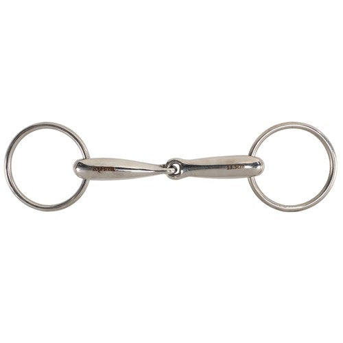 STC Equisteel Stainless Steel Thick Hollow Loose Ring Snaffle Bit With ...
